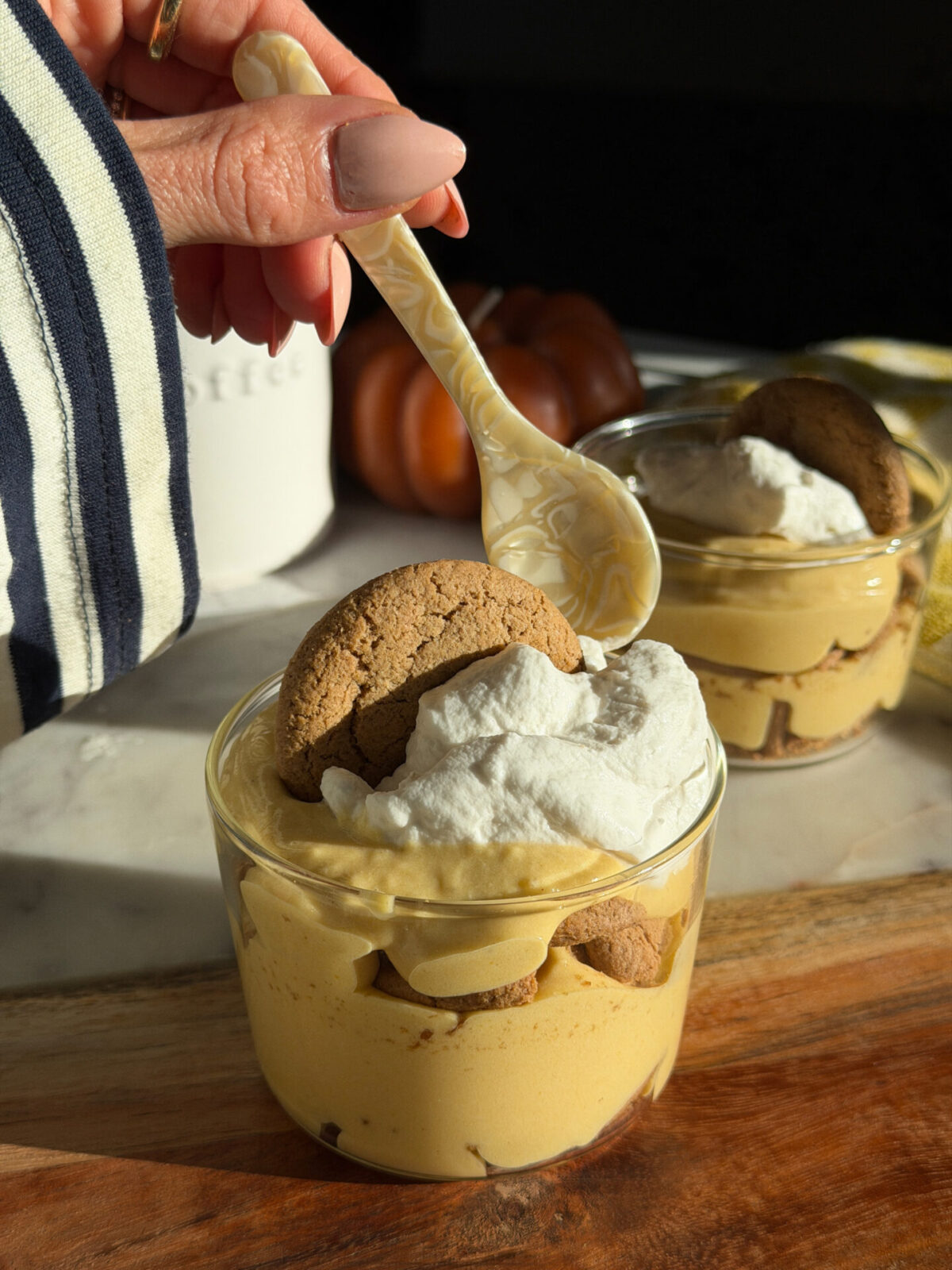 Magnolia Pumpkin Gingerbread Banana Pudding 🍌🎃🍂 - What Robin Eats