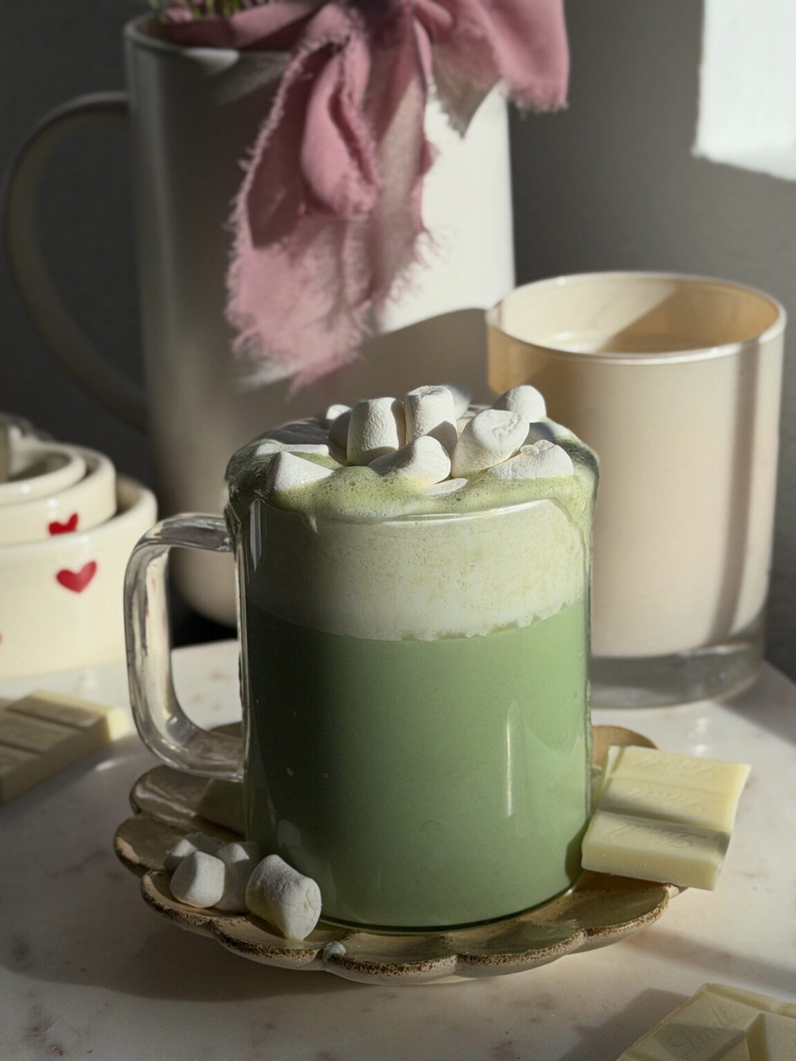 Matcha White Hot Chocolate - What Robin Eats
